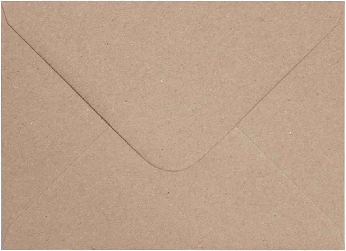 C5 Kraft Fleck Envelopes. Recycled Rustic Style Envelope Natural Brown ...
