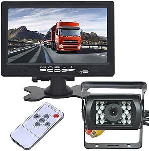 9V-35V Car Rear View Camera Monitor System IP69 Waterproof Night Vision ...