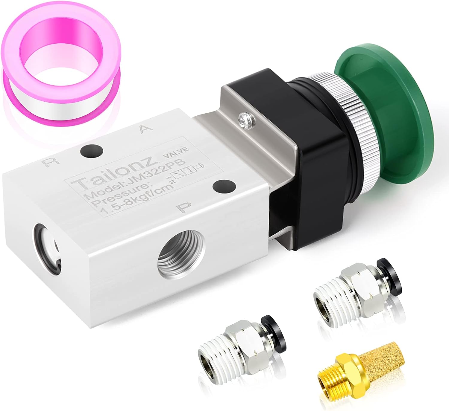 Amazon.com: TAILONZ PNEUMATIC Green 1/4”NPT Manual Control type ...