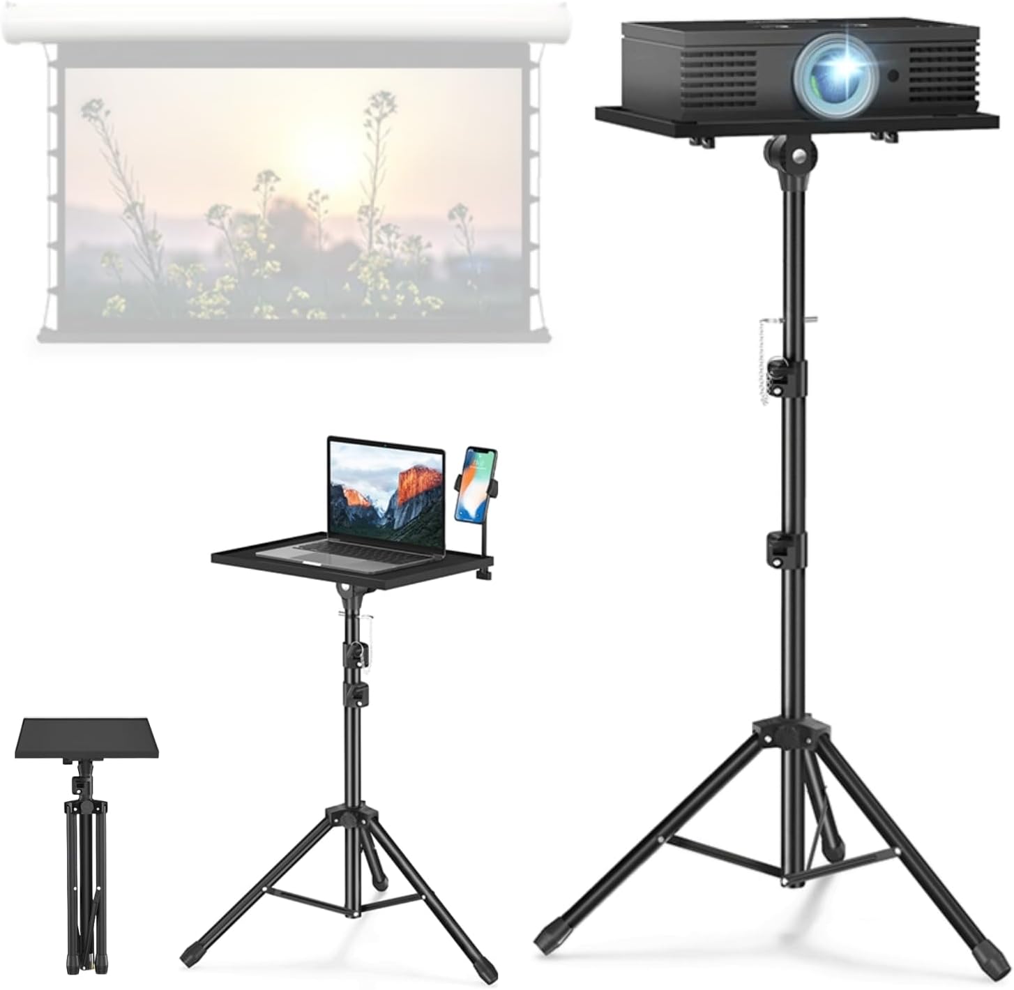 Amazon.com: ESDDG Projector Stand Tripod, 23" to 63" Laptop Stand with ...