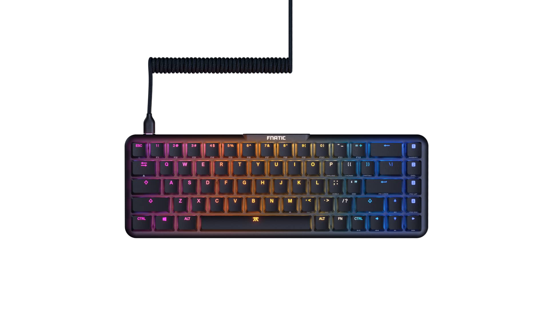 Buy FNATIC STREAK65 LP | Black | Compact RGB Gaming Mechanical Keyboard ...