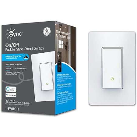 Amazon Basics Single Pole Smart Switch, Neutral Wire Required, 2.4 Ghz ...