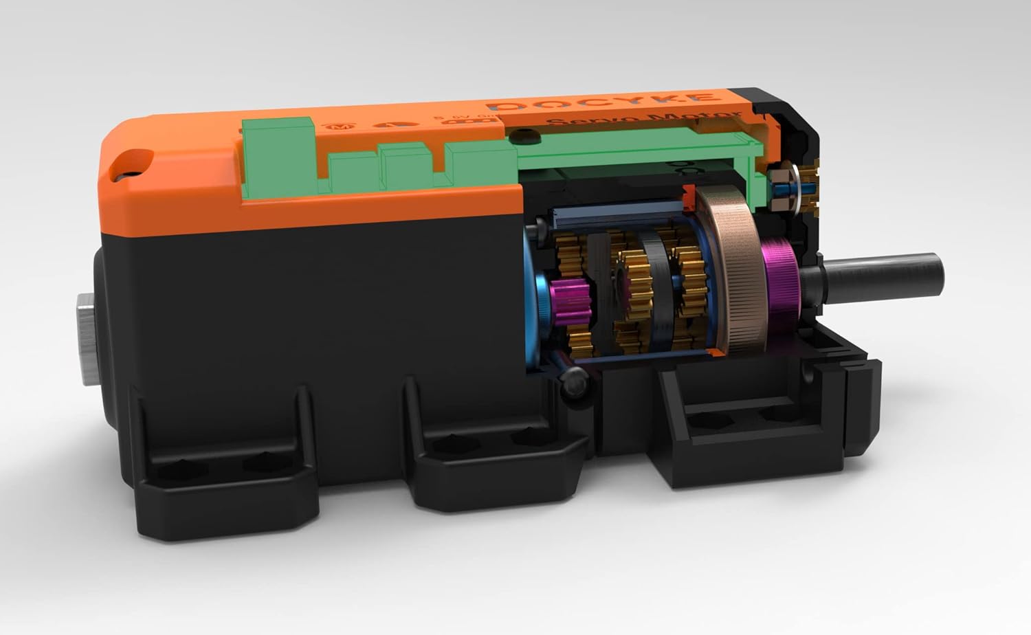 Buy DOCYKE SERVO-350B 2in1 Robot Servo High Power High Torque Servo 12V ...