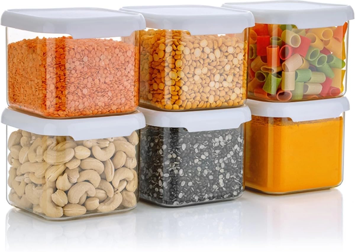 Buy Puno BPA-Free Plastic Stackable Modular Matka Kitchen Storage ...