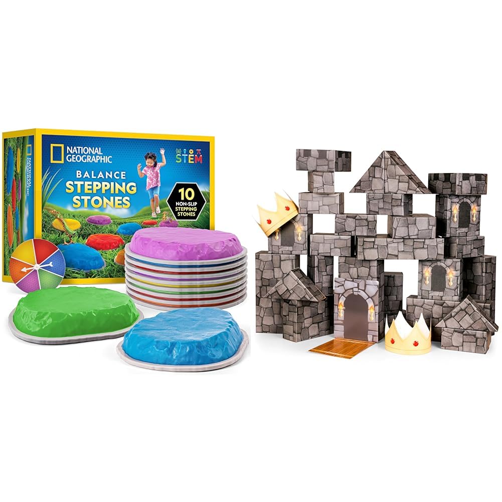 Amazon.com: Blue Marble NATIONAL GEOGRAPHIC 10 Non-Slip Stepping Stones ...