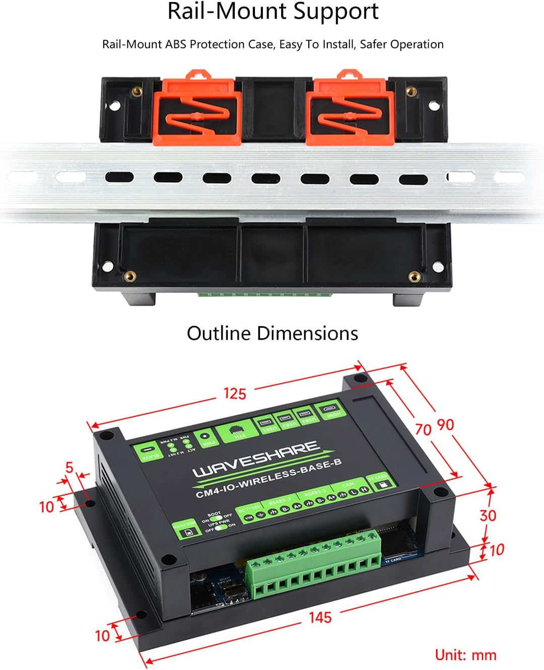 Industrial IoT 5G/4G/LoRa Wireless Expansion Board with UPS Module for ...