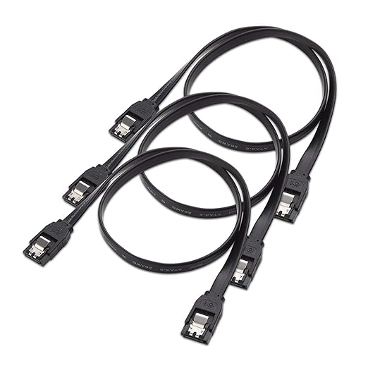 Cable Matters 3-Pack SATA Cable 45cm (6.0 Gbps SATA 3 Cable, SATA ...