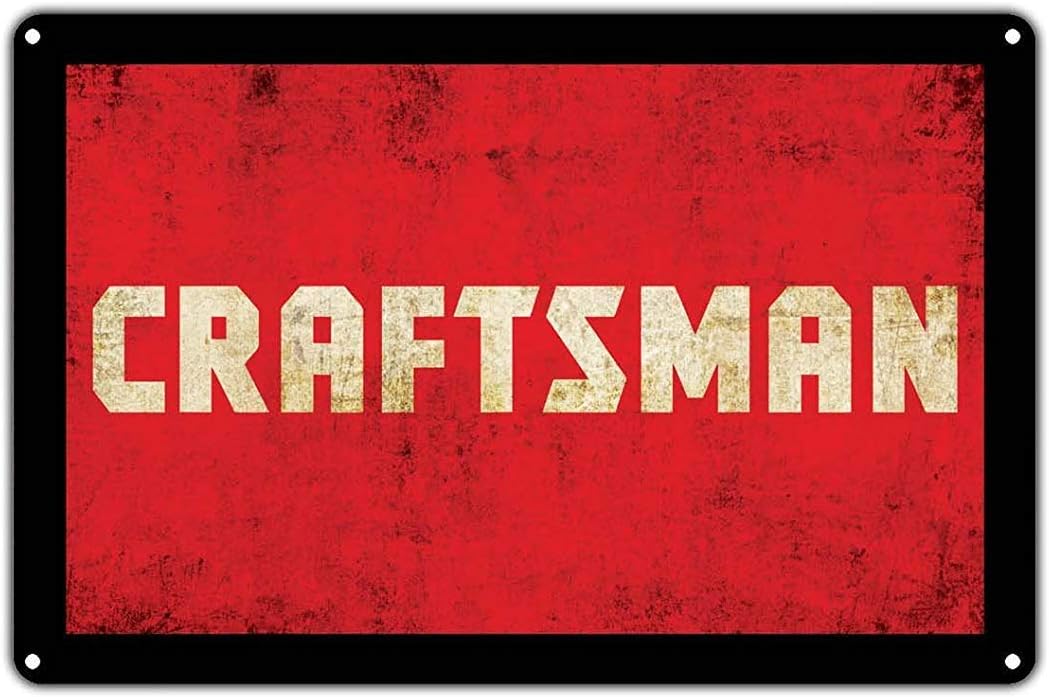 Amazon.com: HCHANA Craftsman Power Tools Handyman Vintage Retro Metal ...