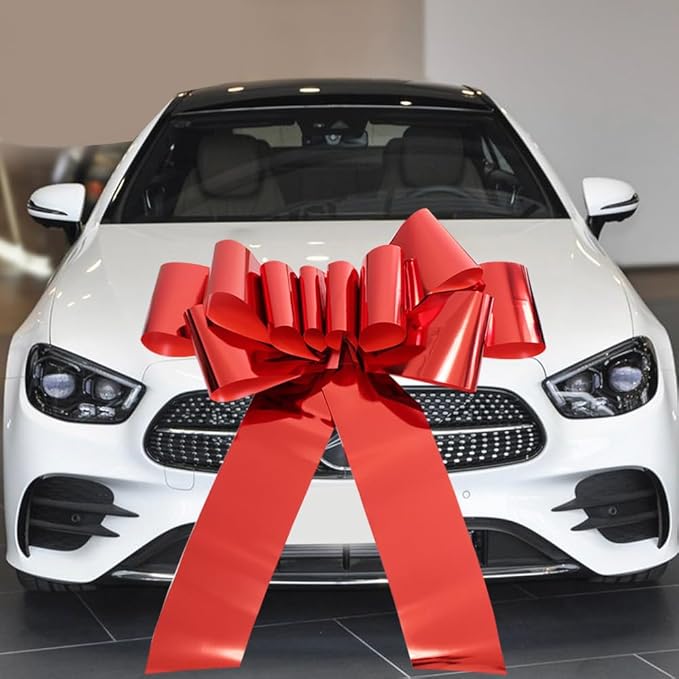Amazon.com: Giant Bow for Car,Big Red Car Bow 30inch Large Giant Bow ...