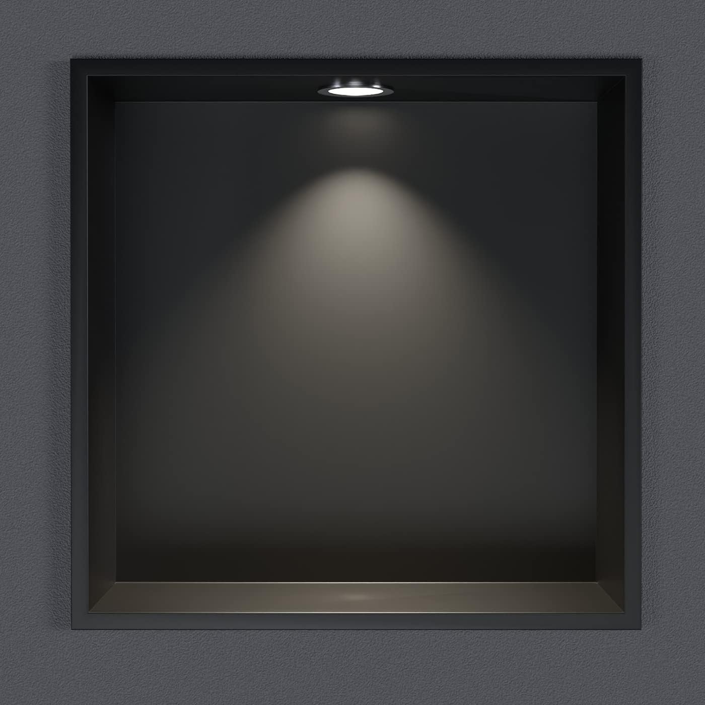 BERNSTEIN® Wandnische aus Edelstahl NT303010X mit LED-Beleuchtung– 30 x ...