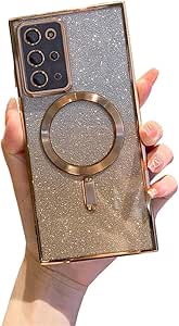 Amazon.com: Doowear Galaxy S20 Ultra Case Magnetic Glitter [Compatible with Magsafe] Anti ...