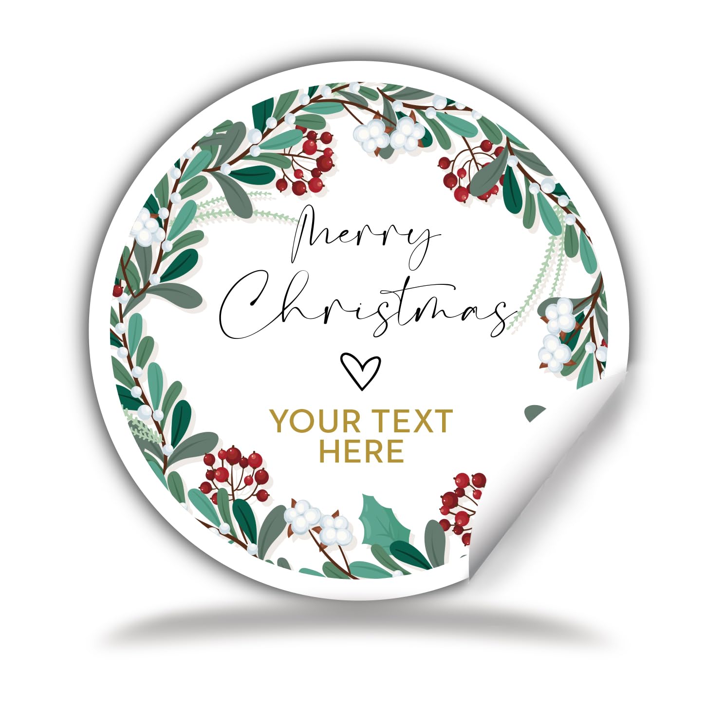 Amazon.com : Merry Christmas Personalized Stickers Custom Merry ...