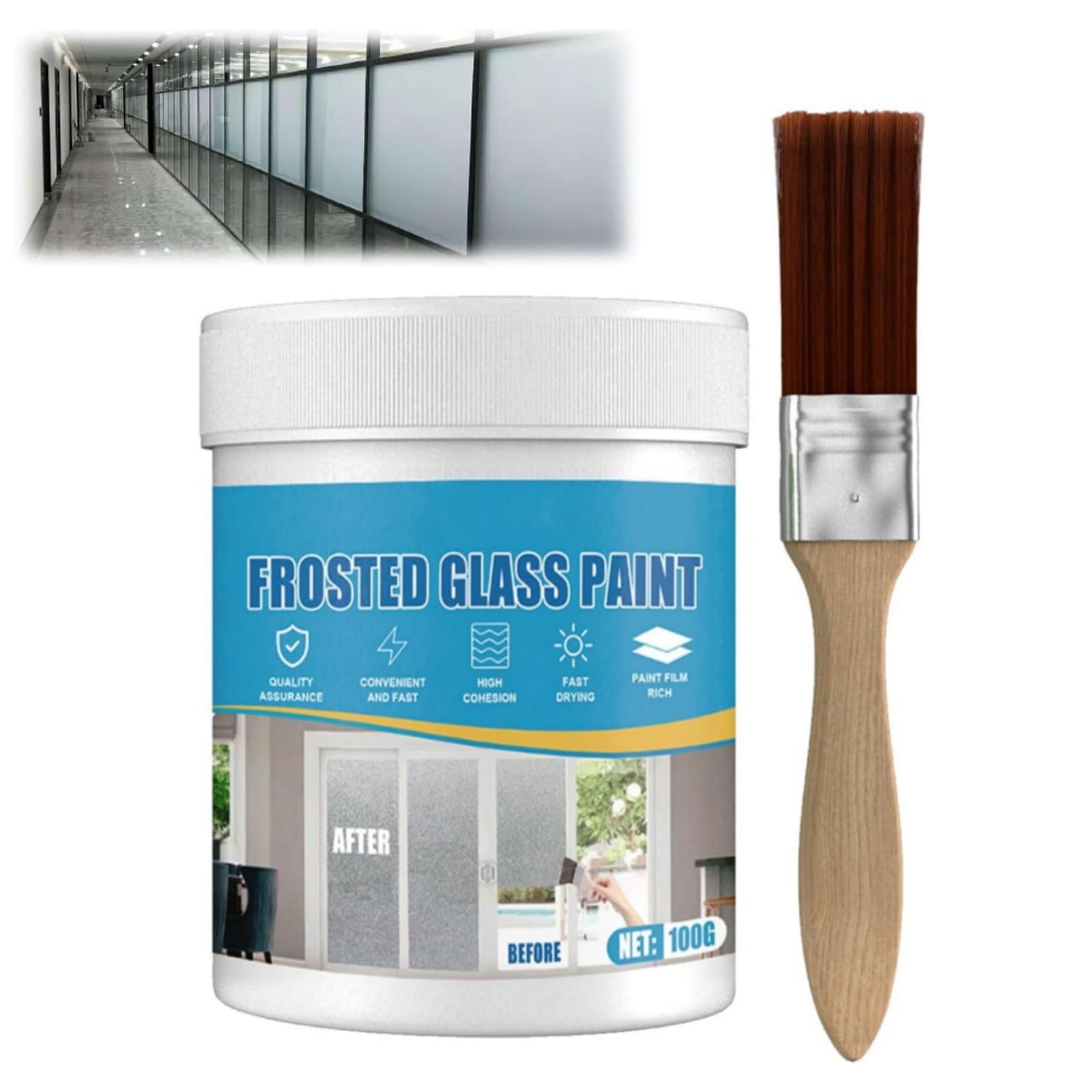 100G Glass Frosting Spray,Window Frosting Spray,Spray Paint For Glass ...
