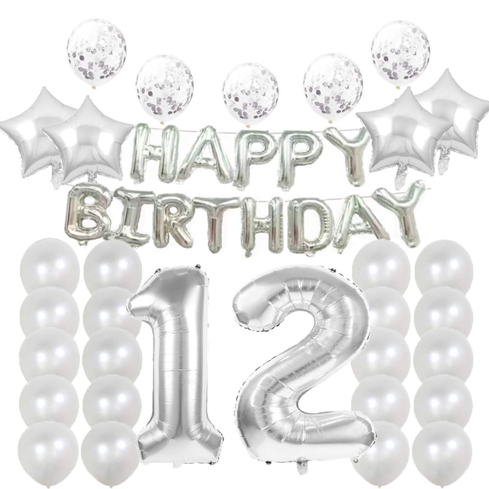 Amazon.com: 12th Birthday Decorations Party Supplies,12th Birthday ...