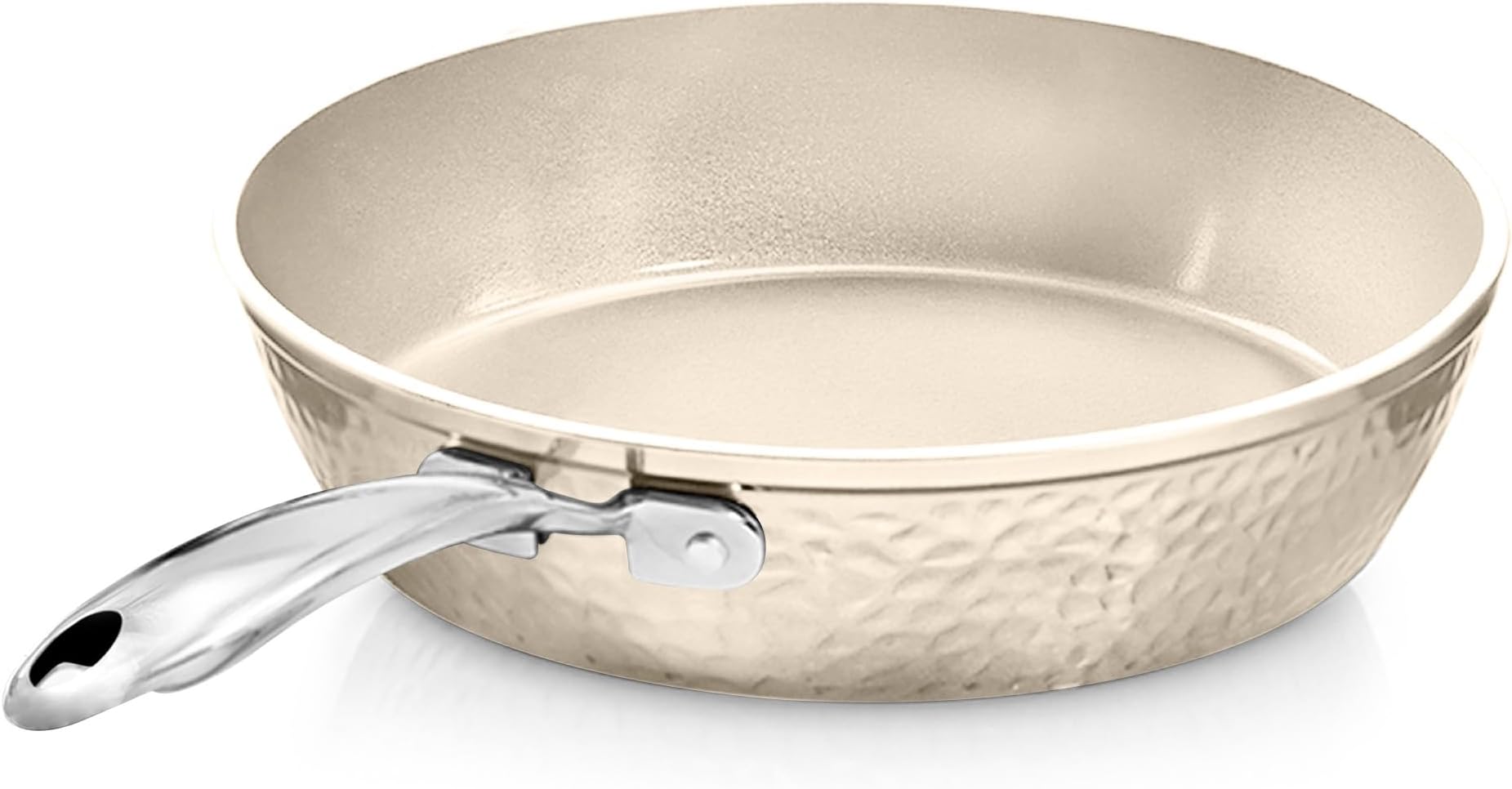 Amazon.com: GOTHAM STEEL Hammered 12 Inch Non Stick Frying Pans ...