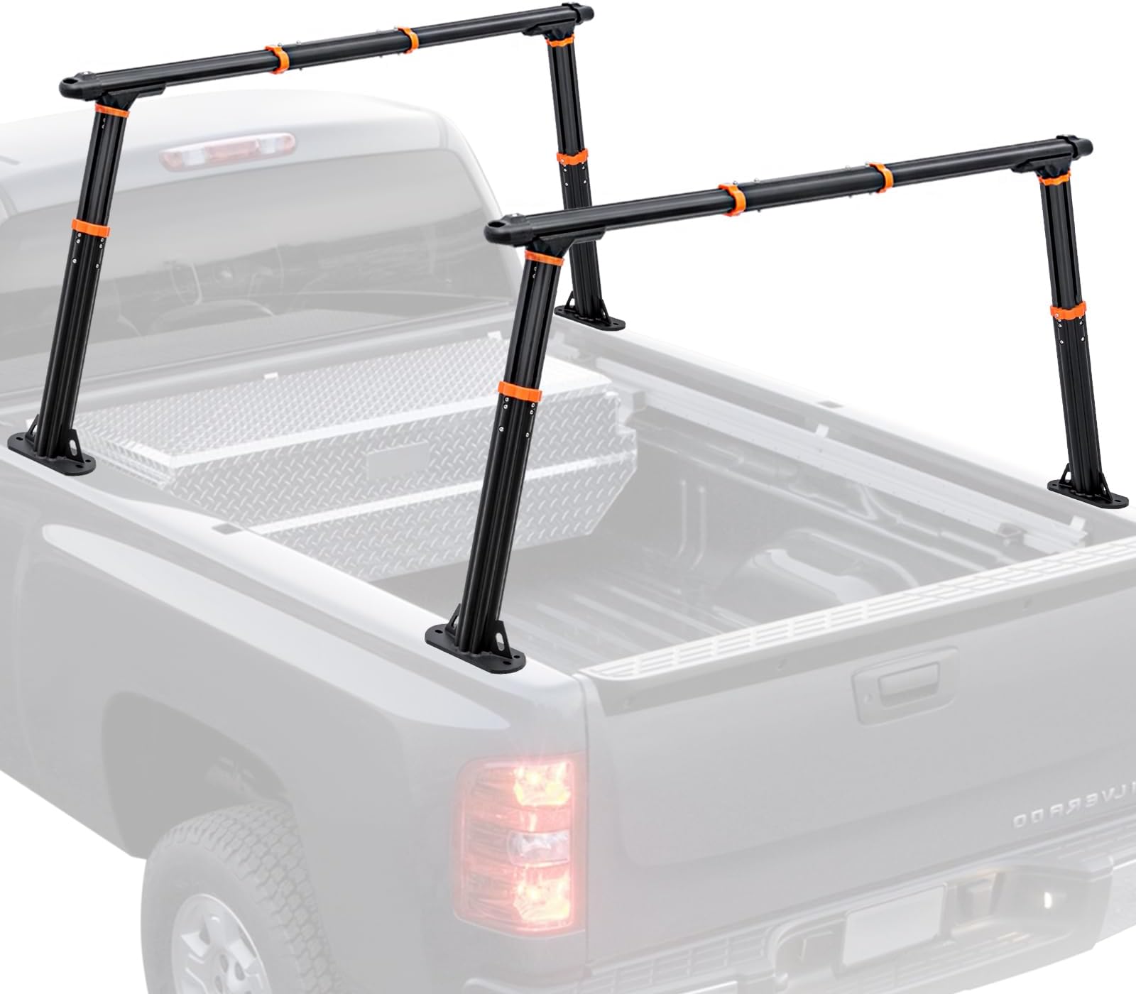 Amazon.com: Universal Truck Ladder Rack, Aluminum Ladder Rack for ...