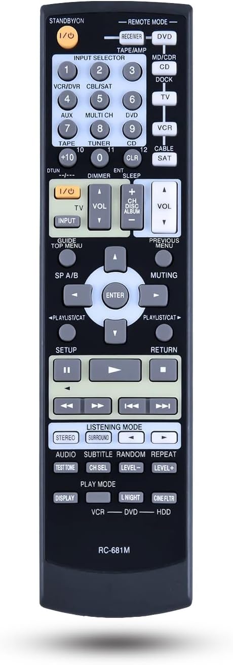 Amazon.com: RC-681M Remote Control for Onkyo AV Receiver HT-R550 HT ...
