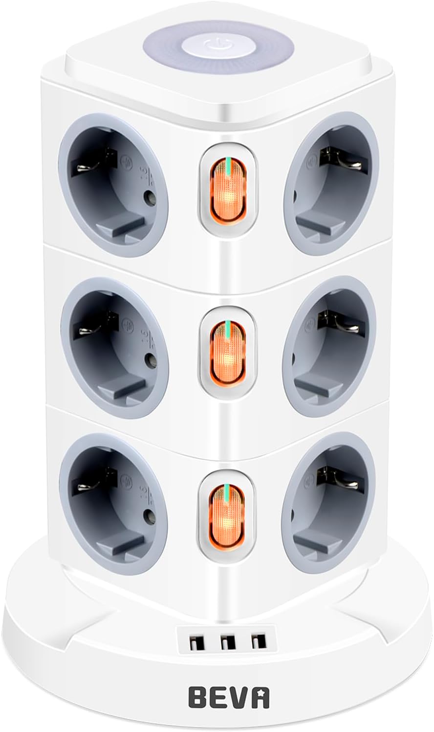 KOOSLA Tour multiprise parafoudre et surtension(4000W/16A), Multiprise ...