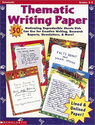 Amazon.com: Thematic Writing Paper (Grades 3-5): 9780590666978 ...