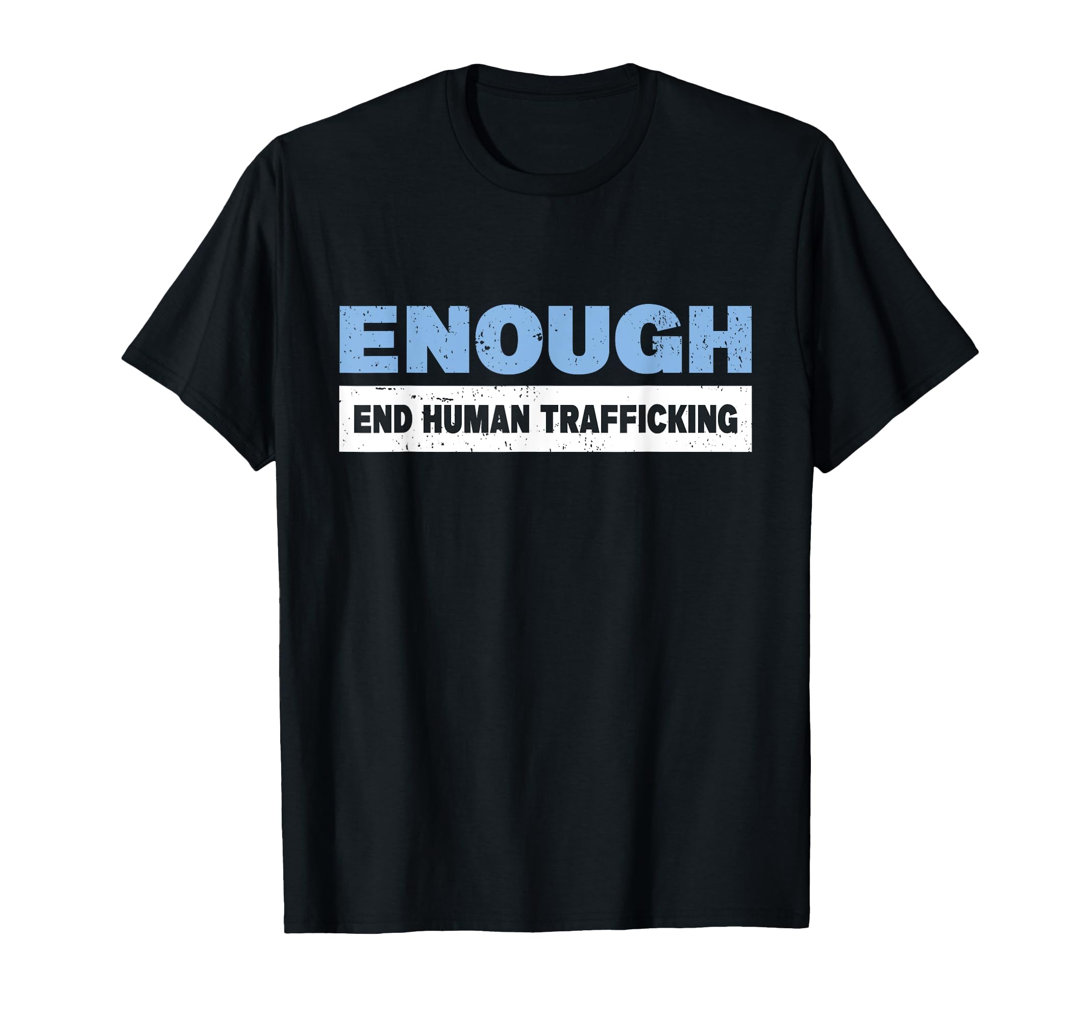 Amazon.com: In January we Wear blue human trafficking Awareness T-Shirt ...