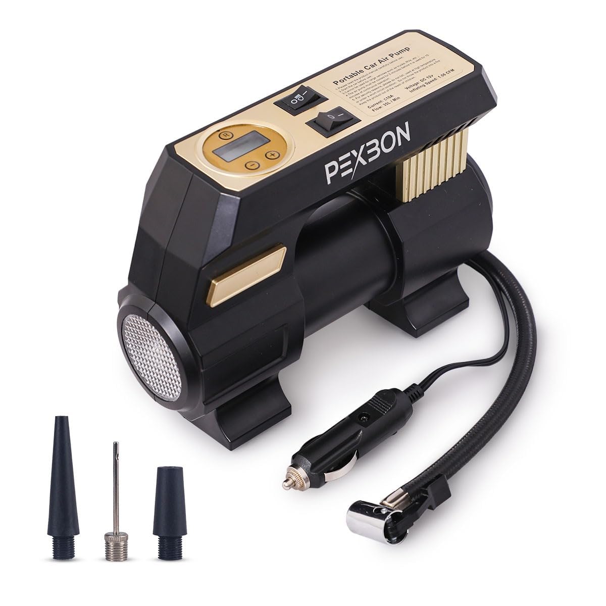 PEXBON Upgraded 35L/min Air Flow, 150 PSI, Auto Shut Off, LED Display ...