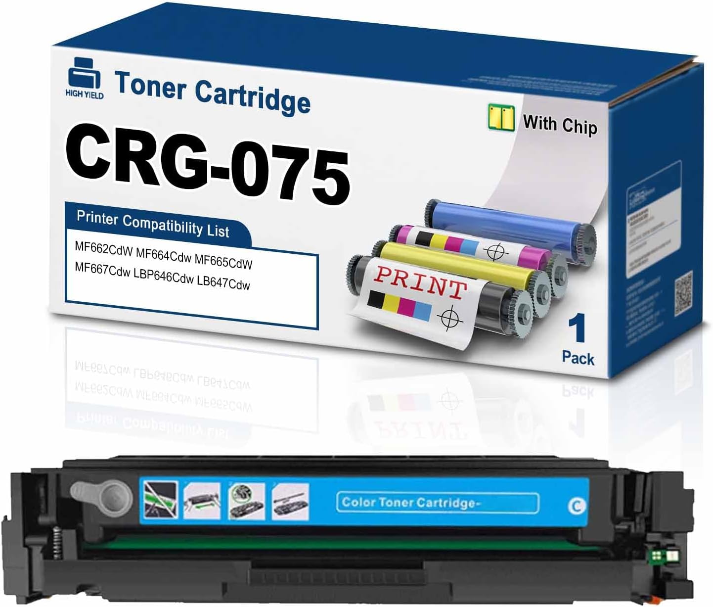 Amazon.com: CRG-075 CRG075 CRG 075 Toner Cartridge with Chip & High ...