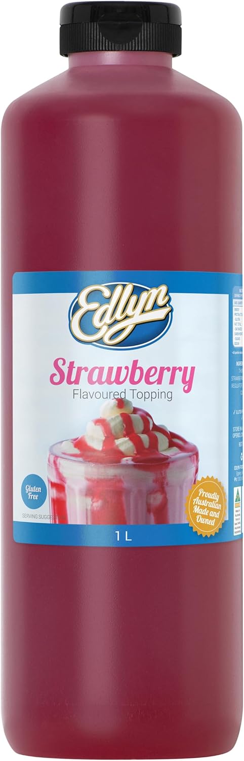 Edlyn Strawberry Flavoured Topping 1 Litre : Amazon.com.au: Everything Else
