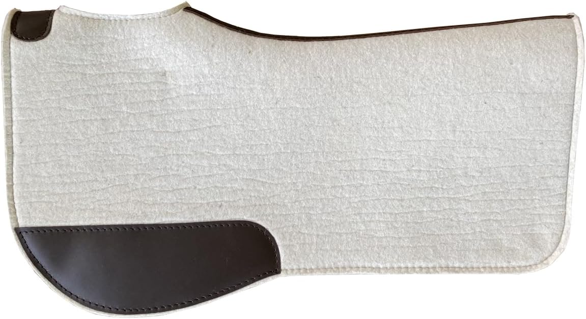 Amazon.com : Western Horse Felt Saddle Pad - Contoured Fit Wool Felt ...