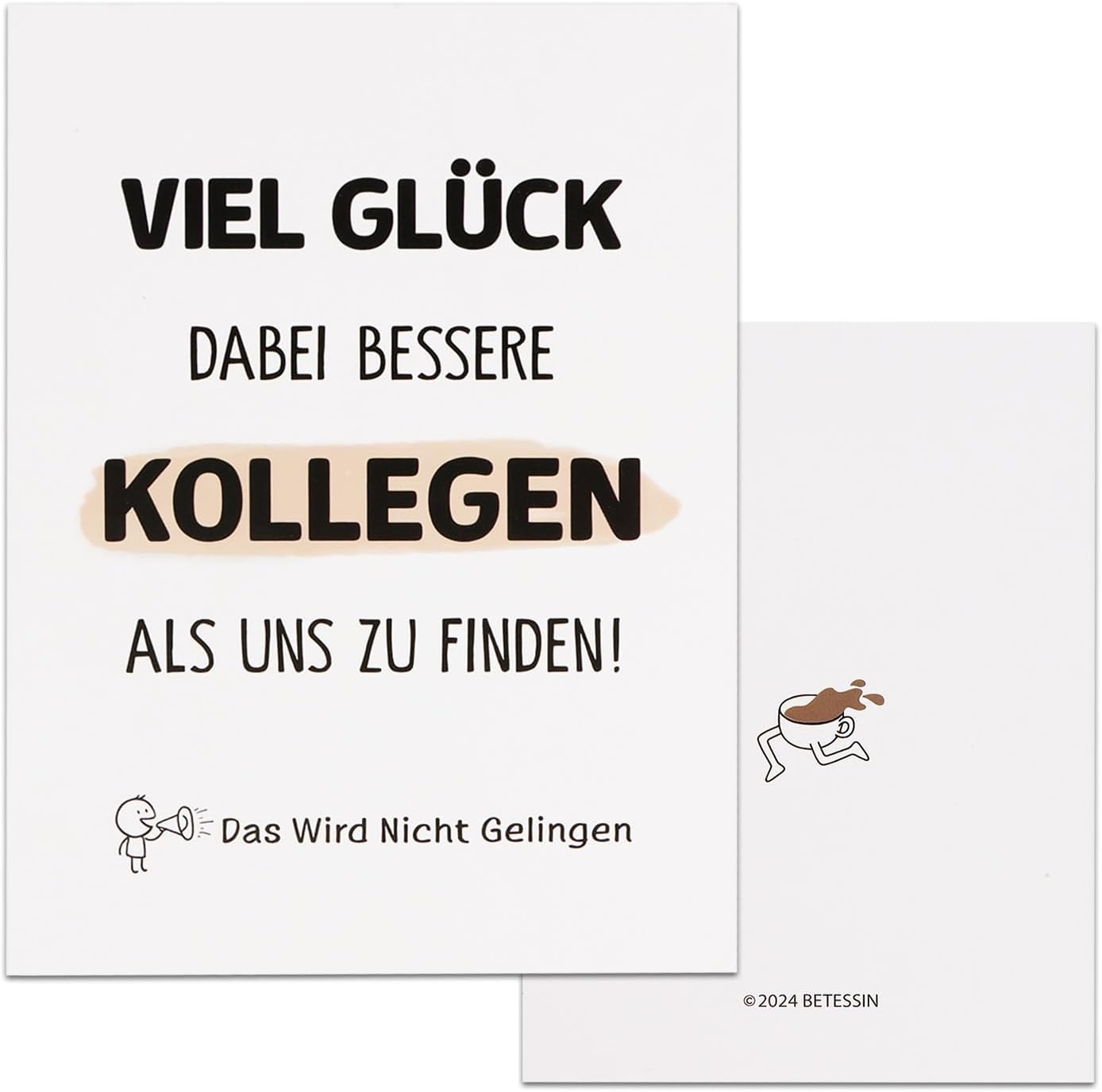 CJ&M Lustige Abschiedskarte für Kollegen, Abschiedskarte für Kollegen ...