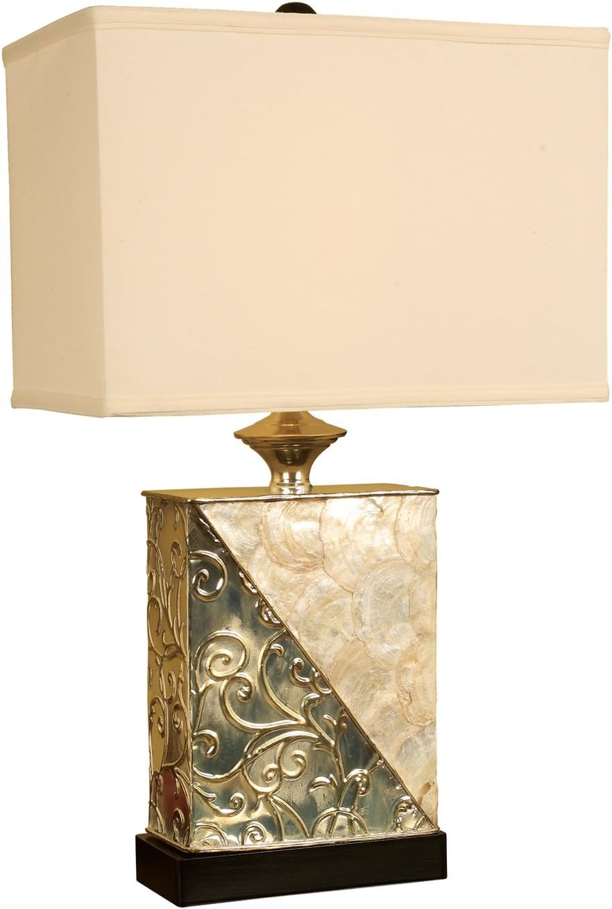 Mario Lamps 10T909 Rectangle Capiz Shell Table Lamp - Amazon.com