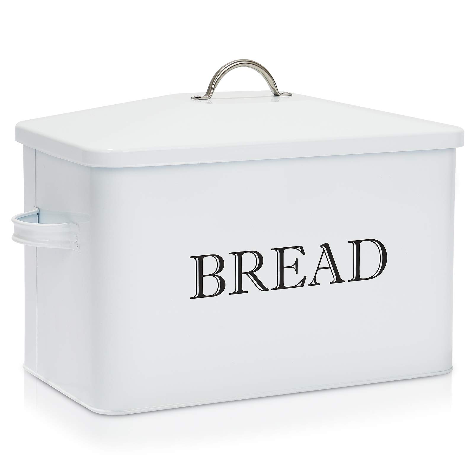 Metal Bread Box Countertop Bread Storage Bin Vintage Bread Container ...