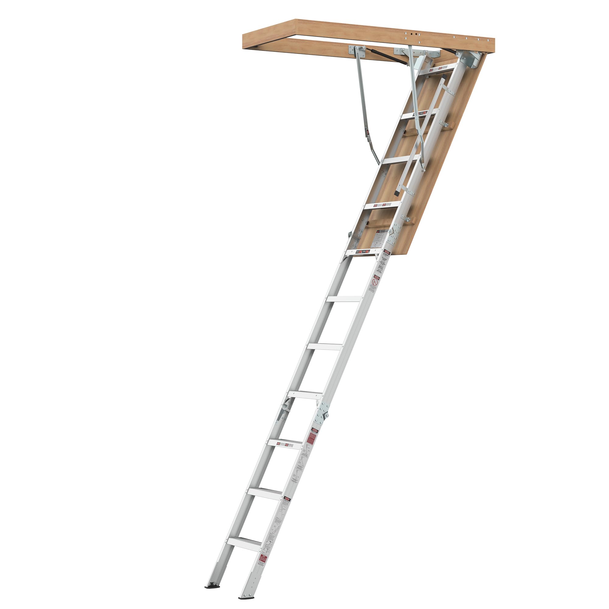Aluminum Attic Ladder Lightweight and Portable Attic Access Door with ...