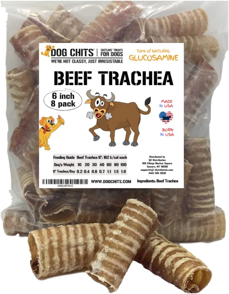 Amazon.com : Jack&Pup 6" Beef Trachea for Dogs 20 Pack | All Natural ...
