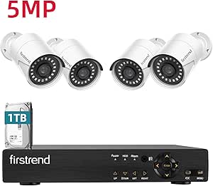 Amazon.com : Security Camera System,Firstrend 5MP Home DVR Surveillance ...