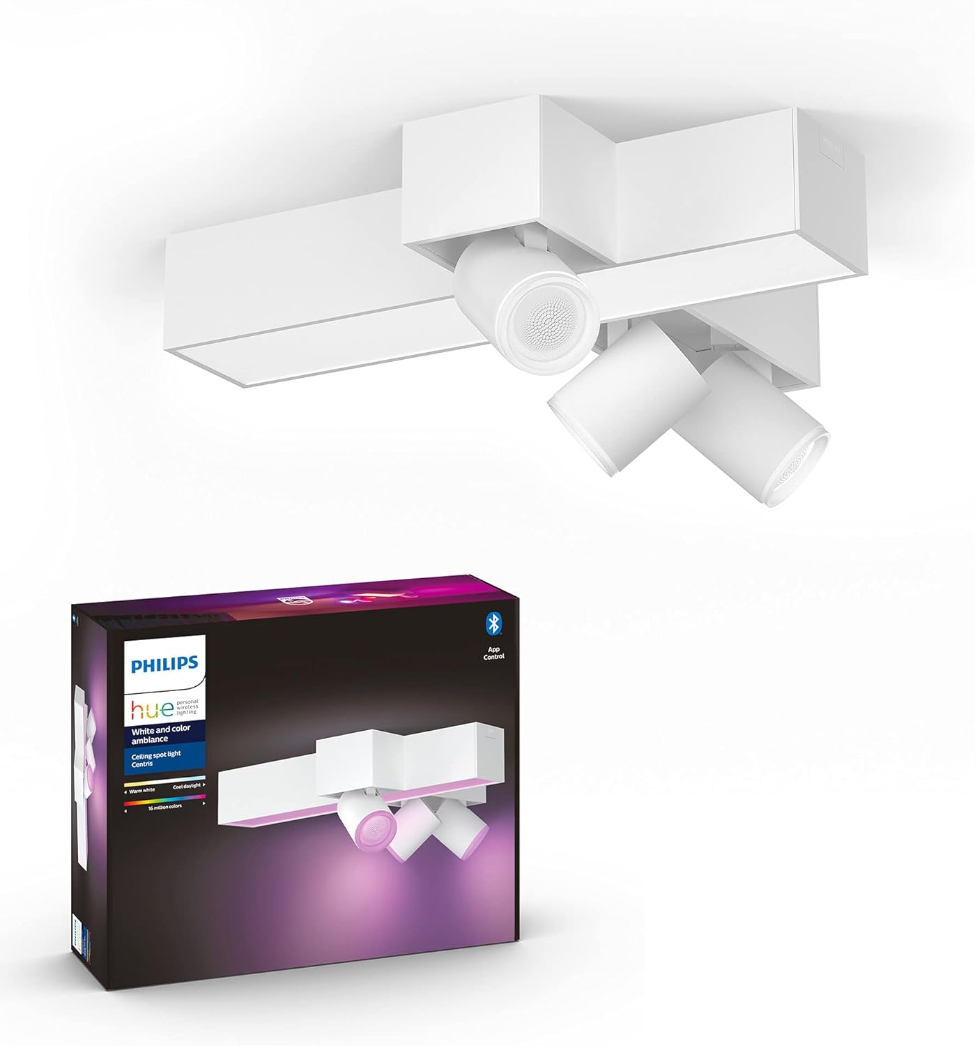 Philips Hue Centris White and Colour Ambiance Smart Ceiling Cross Light ...
