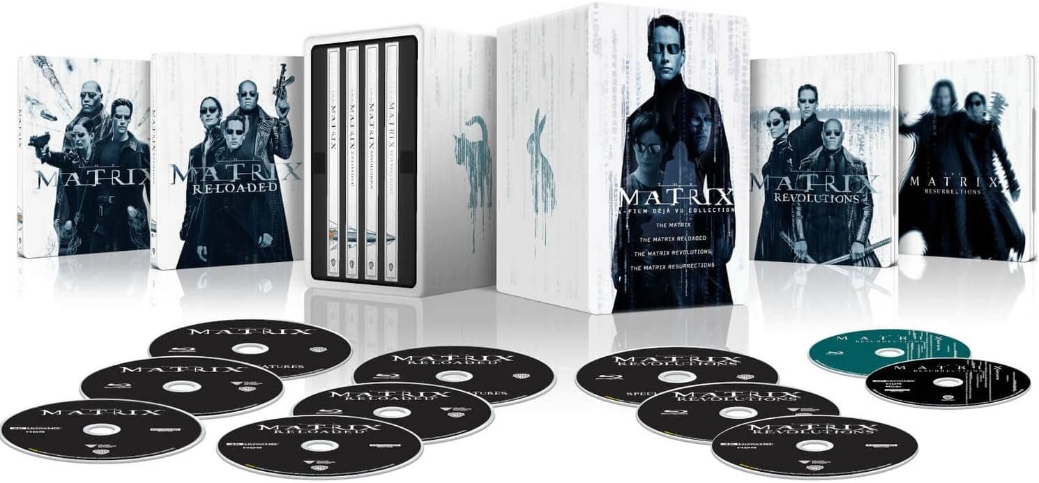The Matrix 4-Film Collection Zavvi Exclusive 4K Ultra HD Steelbook ...