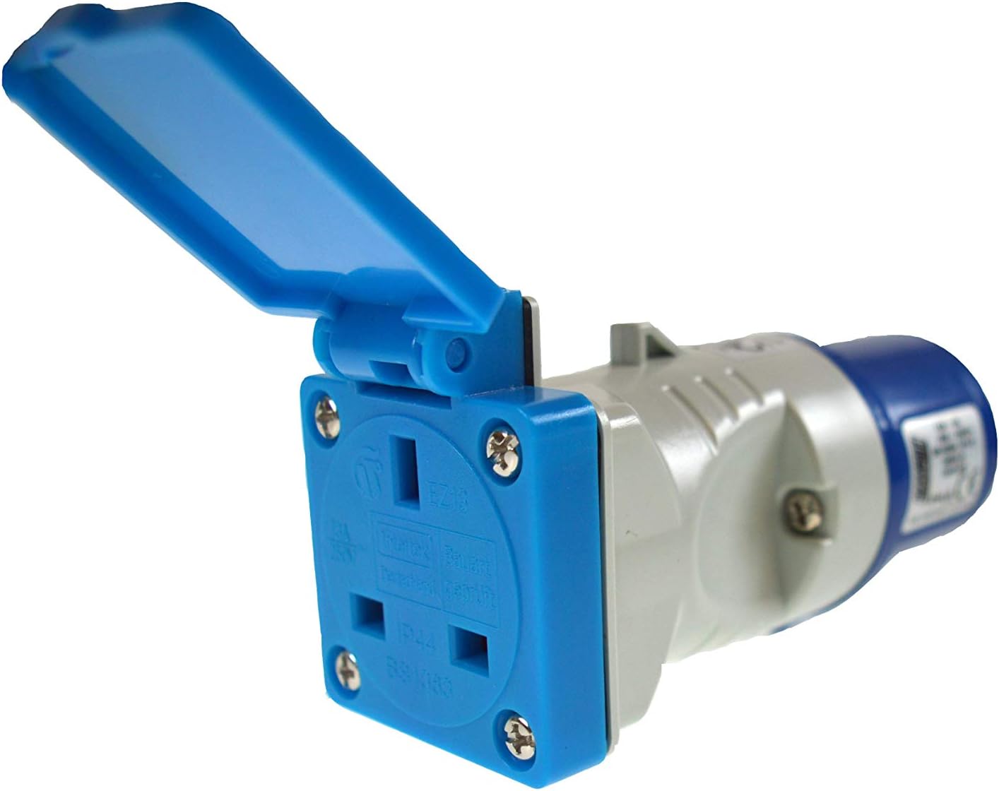 GENUINE 16A 230V 3PIN IN-LINE CARAVAN PLUG & SOCKET FOR MAINS MP372 ...