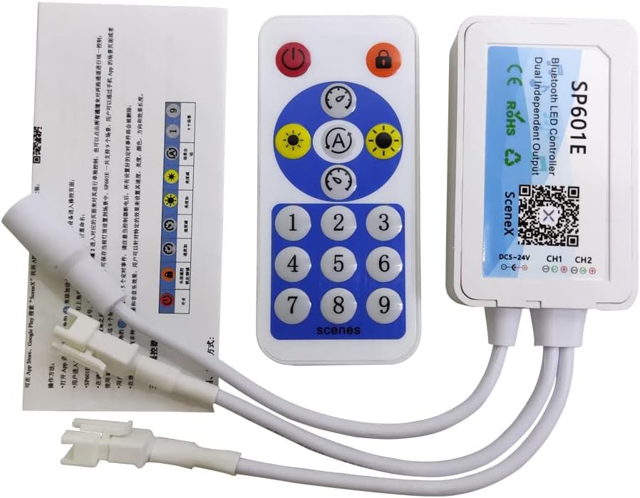 Amazon.com: Vrabocry WS2812B WS2811 1903 Built-in Mic Music SP601E ...