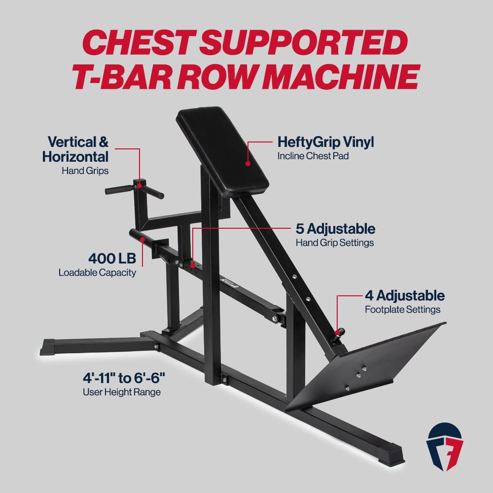 Snapklik.com : Titan Fitness Plate-Loaded Chest Supported T-Bar Row ...