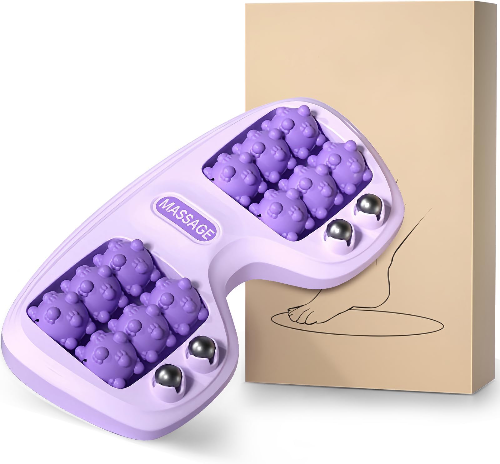Amazon.com: VVEEKEND Foot Massager Roller for Plantar Fasciitis Relief ...