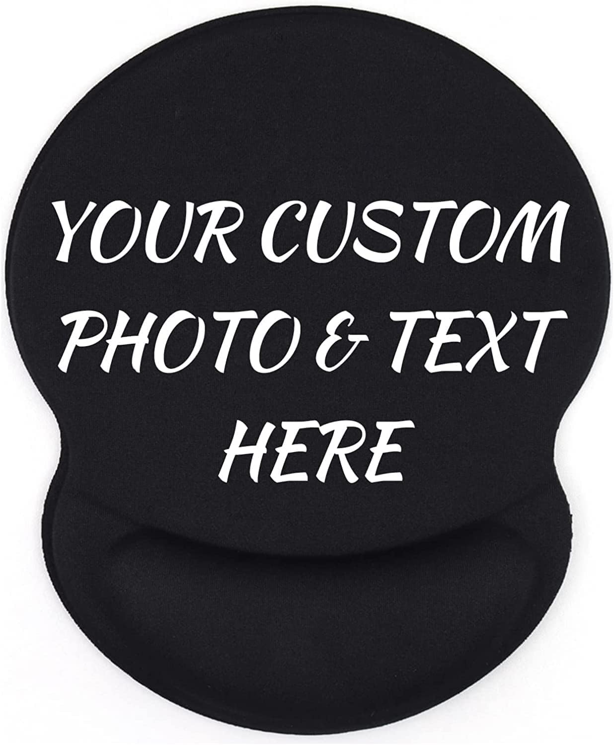 Amazon.com: 2Pcs Personalized Photo Gaming Mouse Pad with Wrist Support ...