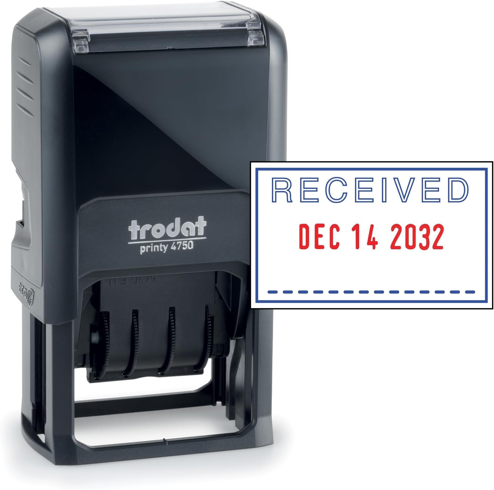 Trodat Printy 4750/L1 Date Stamp with English Phrase Received – Self ...