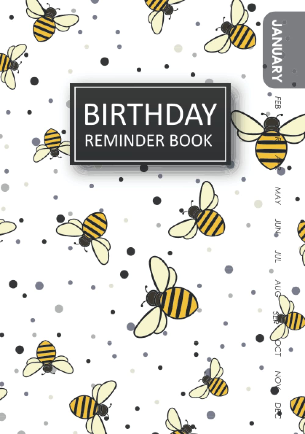 Birthday Reminder Book: A5 Monthly Index Organizer Notebook to Record ...