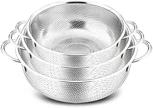 Amazon.com: Housoutil Mesh Colander Pasta Noodles Silicone Strainer ...
