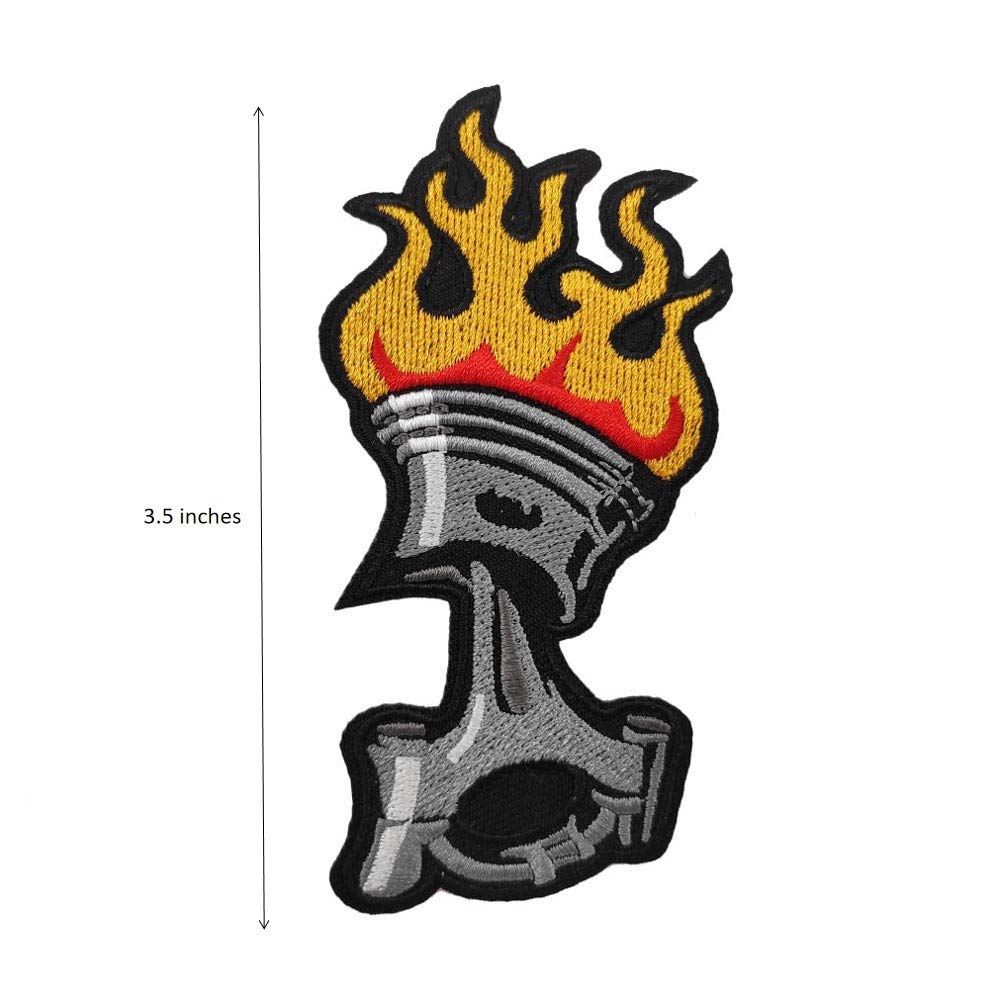 Flame Motorcycle Patches For Vests