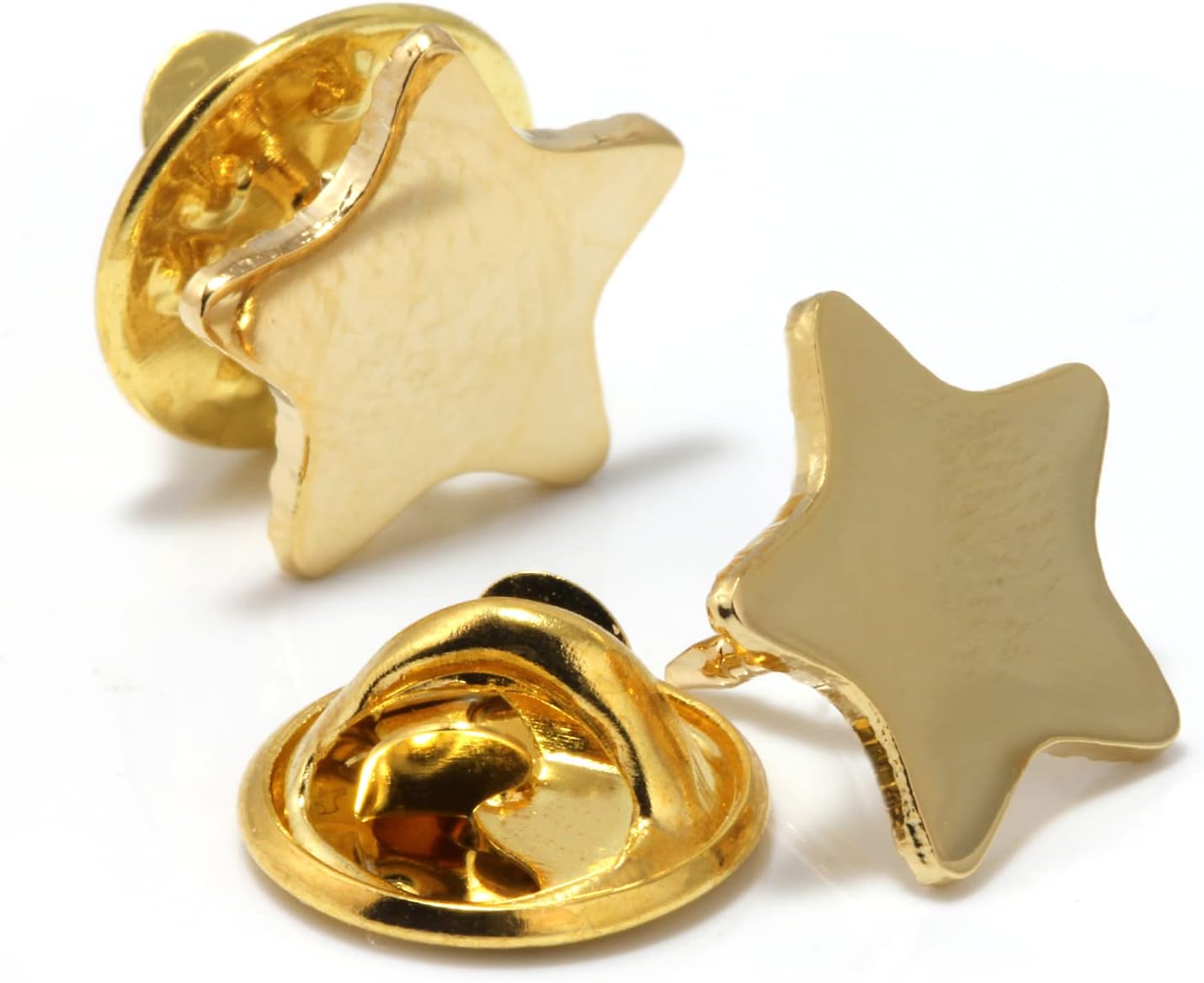 GOLD effect Star Pin Badge | 20 Pieces | (13mm) | Lapel Pin Badge ...