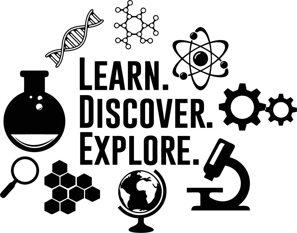 Science Class Clipart Black And White