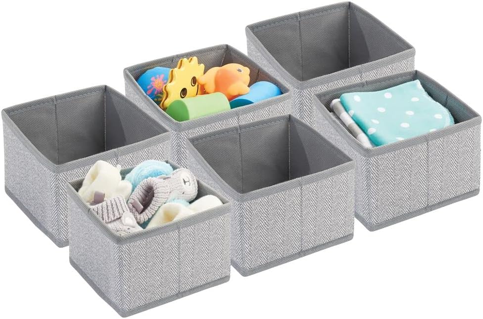 Amazon.com: mDesign Soft Fabric Herringbone Print Dresser Drawer and ...