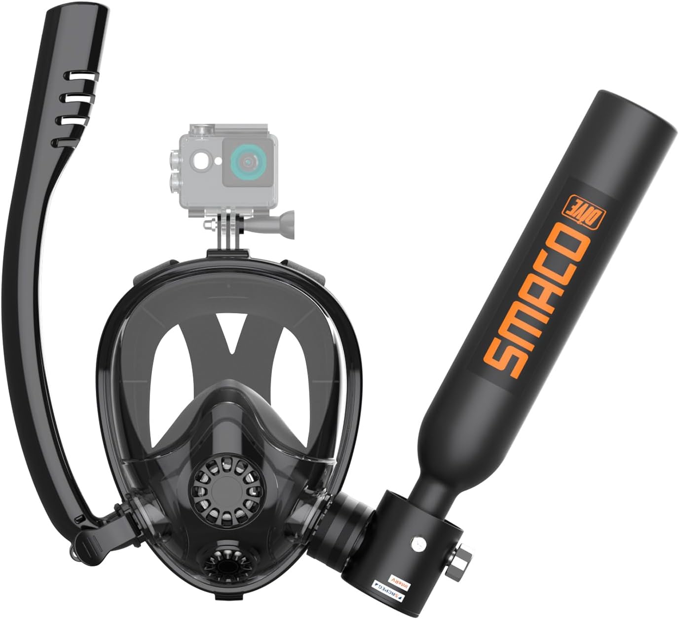 SMACO Scuba Tank with Sub-Mask Mini Scuba Tank 0.5L Provide About 6 ...