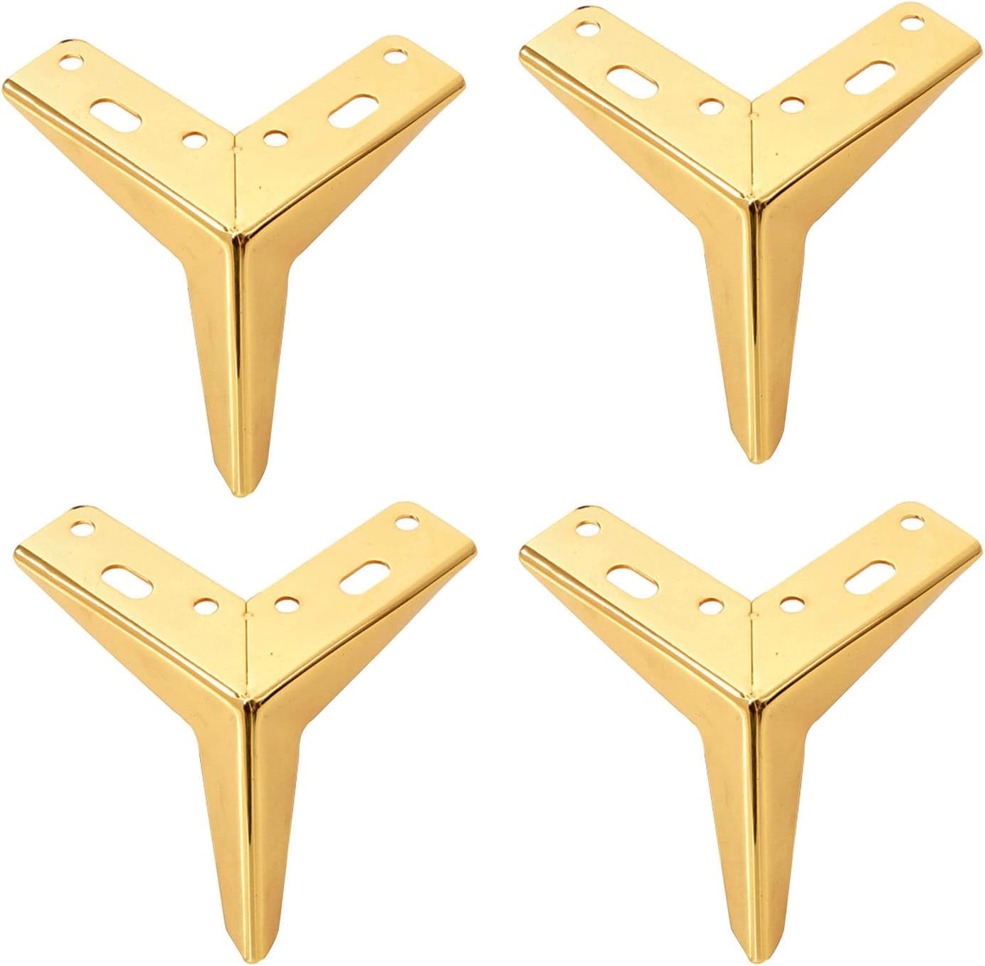 Amazon.com: ZJYWMM 4 Modern Metal Triangle Furniture Feet for Wardrobes ...